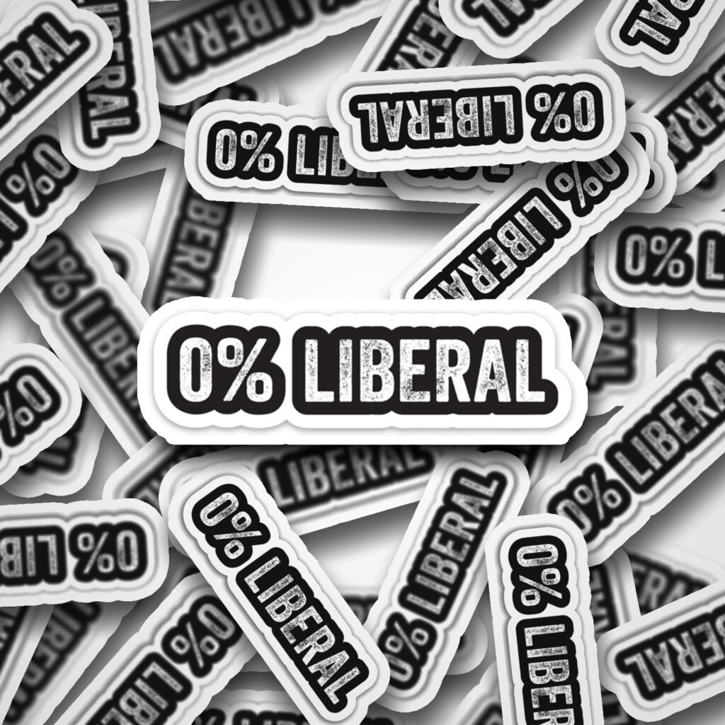 0% Liberal Sticker - Shoot2Hunt